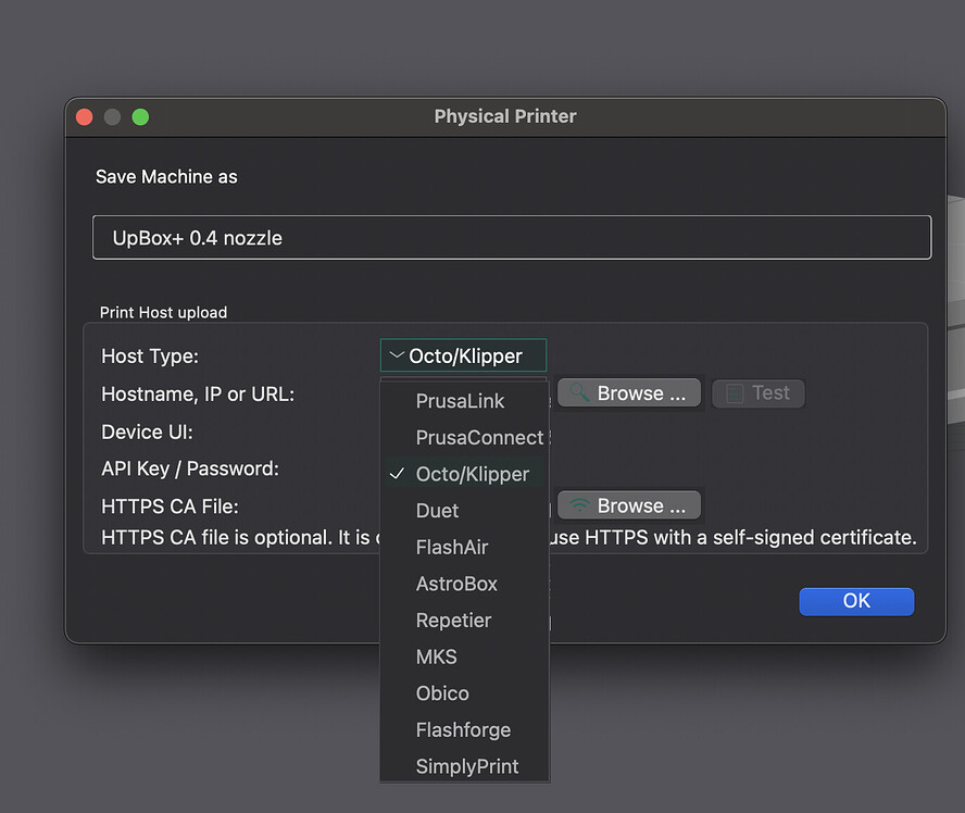 Using an UpBox + with OrcaSlicer and OctoPrint - Software - Tiertime